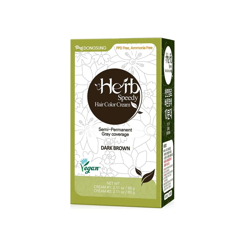 Herb Speedy Hair Color Cream Ammonia Free Dark Brown – albayrouni Pharmacy